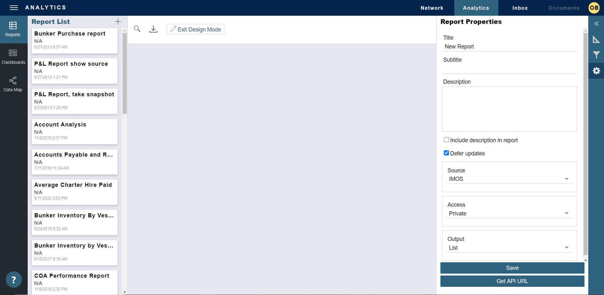 IMOS - Creating a Report in the Report Designer